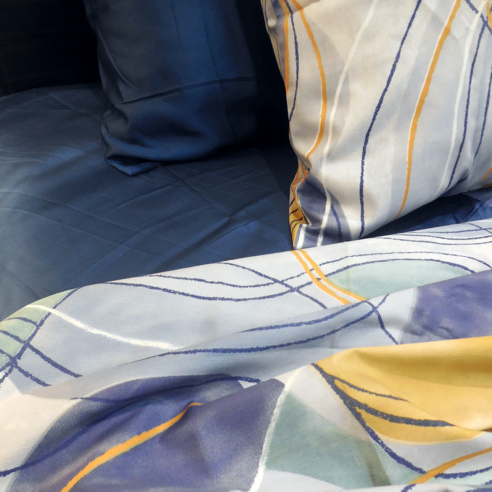 Blue Oscillate - Satin Collection - Maal Gari