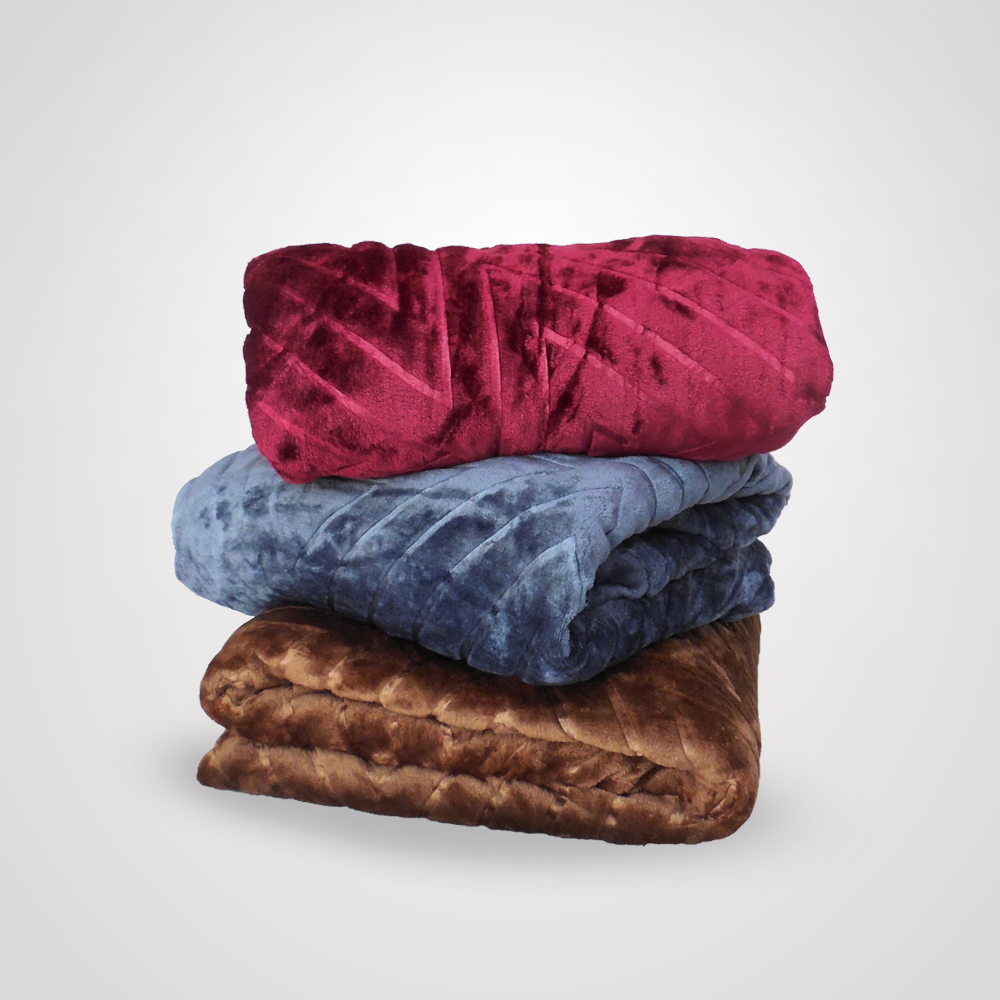 Embossed Plush Throws - Maal Gari